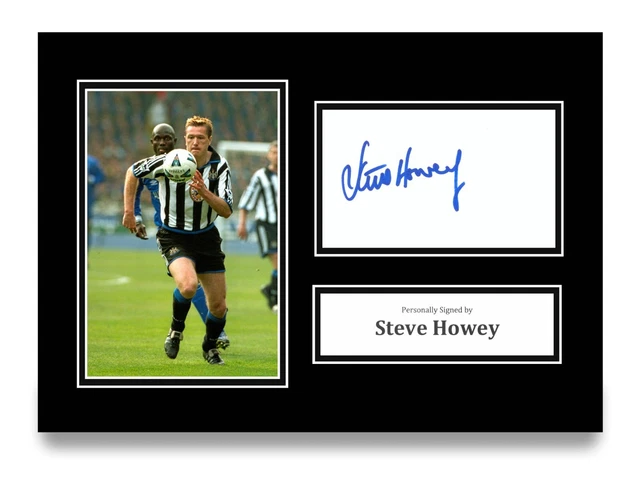 STEVE HOWEY SIGNED A4 Photo Autograph Card Newcastle United Gift ...