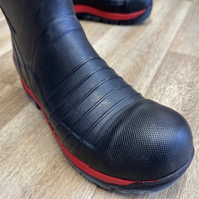 BLACK SITE SAFETY wellies 16" Knee Toe Cap Safety Work Wellington Boot ...