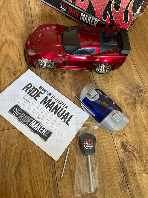 RIDEMAKERZ RED CHEVROLET Corvette Remote Control Car ***Only Moves V ...