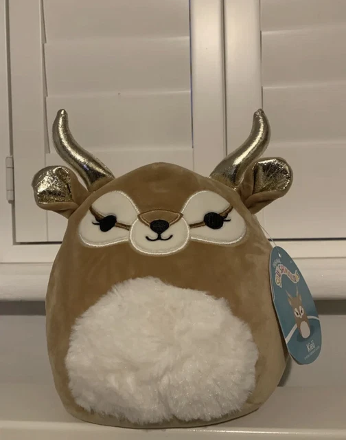 SQUISHMALLOW KIELI CHRISTMAS Antelope 7.5” Golden Horns- Retired £19.99 ...