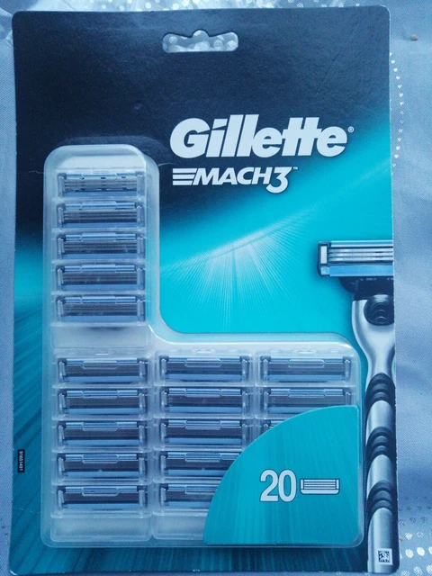 GILLETTE MACH3 TRIPLE Shave Razor Replacement Cartridges 20 Blades £35. ...