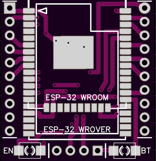 3 X Pcb Breakout Board Forfor Esp32 Wroveresp32 Wroom Wifibluetooth