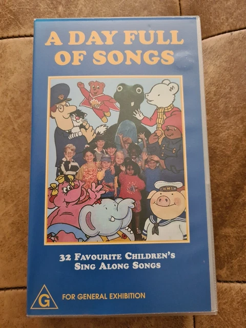 A DAY FULL Of Songs 32 Favourite Children' Songs VHS $14.95 - PicClick AU