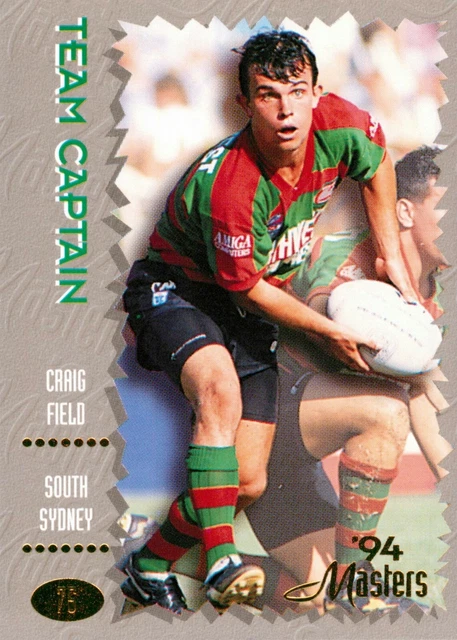 1994 SOUTH SYDNEY RABBITOHS NRL Card CRAIG FIELD Masters $4.99 ...