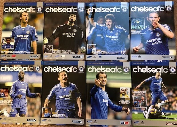 CHELSEA HOME PROGRAMMES 2007/08 SET OF LEAGUE & CUP x 23 £20.43 ...