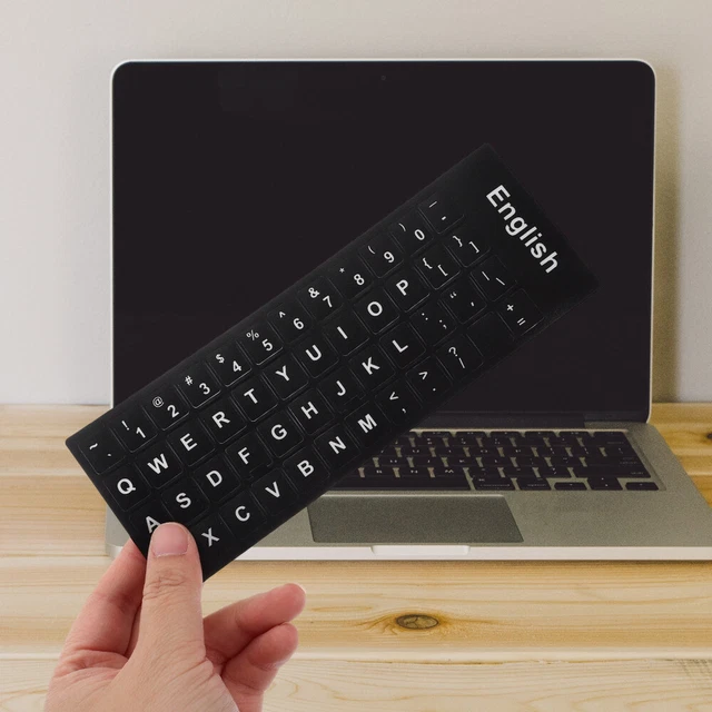6 SHEETS ENGLISH Language Keyboard Stickers Laptop Keyboard Decals With ...