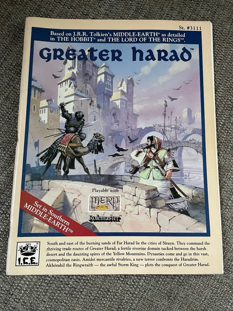 GREATER HARAD (NO map) MERP Campaign Middle Earth ICE # 3111 £32.00 ...