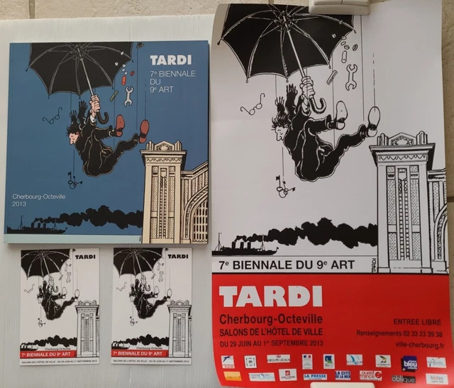 TARDI CHERBOURG CATALOGUE EXPOSITION 7ème BIENNALE 2013 + AFFICHE + 2 C ...