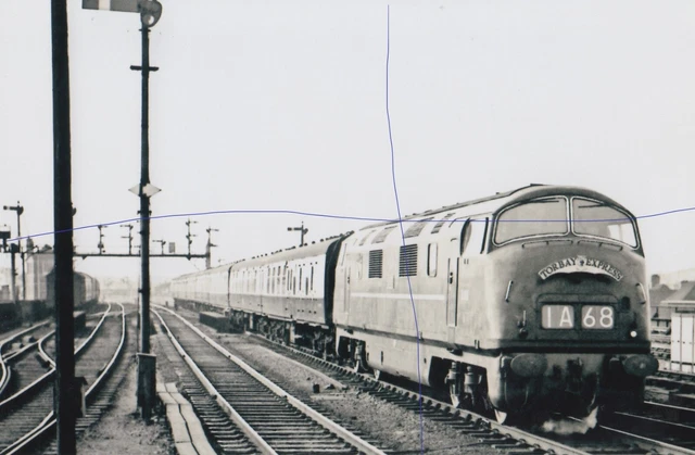 DIESEL LOCO TRAIN Photo Railway Picture Warship Class 42 Photograph ...