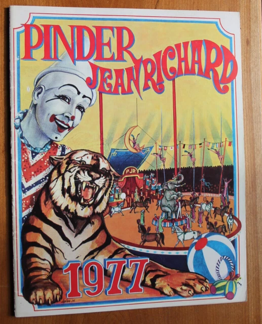 1977 CIRQUE PINDER Jean Richard Program £20.41 - PicClick UK