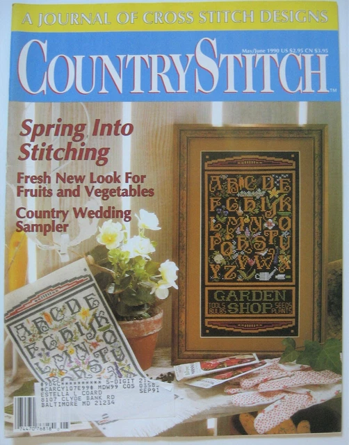 COUNTRY STITCH CROSS Stitch Magazine Back Issue May/June 1990 £6.34 ...