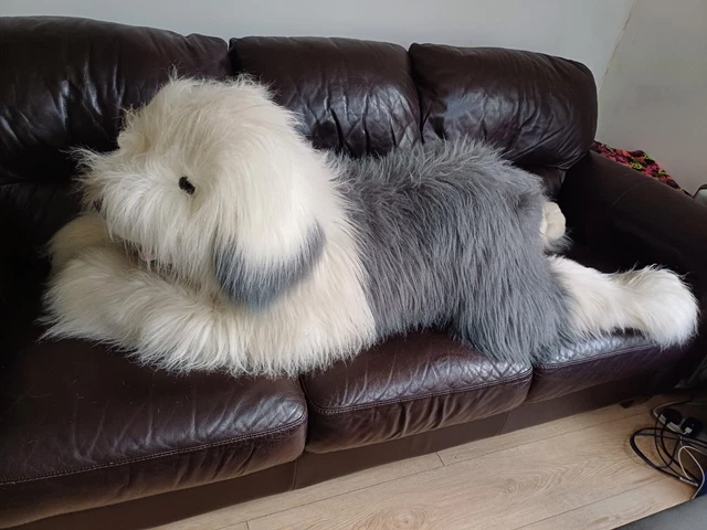 OLD ENGLISH SHEEP Dog Stuffed Soft Toy Huge LIFE SIZE collection only ...