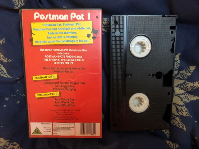 POSTMAN PAT 1 VHS Video PAL BBC - Vintage black case £24.98 - PicClick UK
