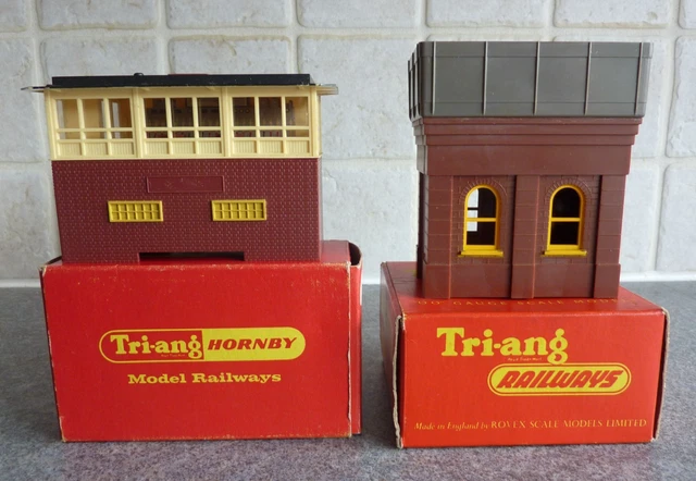 VINTAGE TRIANG WATER Tower & Triang Hornby Modern Signal Box ** MINT ...