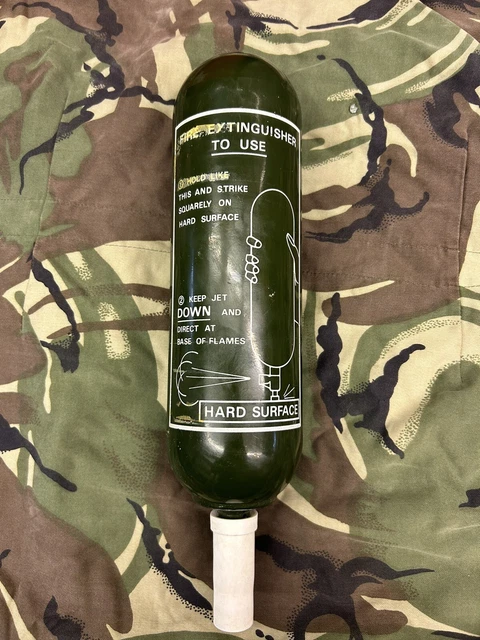 ORIGINAL UNUSED 1978 Dated British Army BCF Type Fire Extinguisher AFV ...