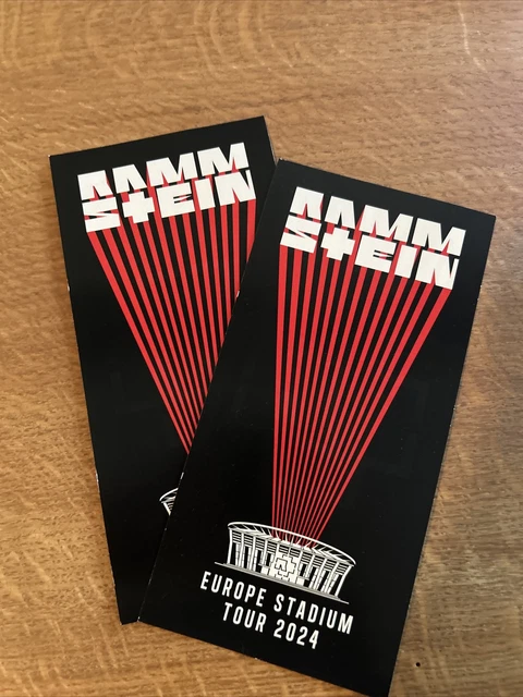 RAMMSTEIN 2 TICKETS LYON GROUPAMA Europe STADIUM Tour 2024 EUR 280,00 - PicClick DE
