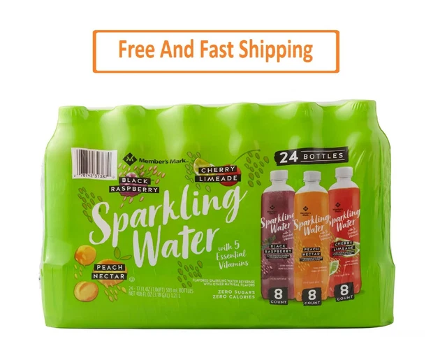 MEMBER'S MARK SPARKLING Water Variety Pack (17oz / 24pk) £22.78 ...