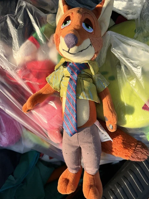 DISNEY STORE ZOOTOPIA Zootropolis Nick Wilde Fox Soft Toy Plush Approx ...