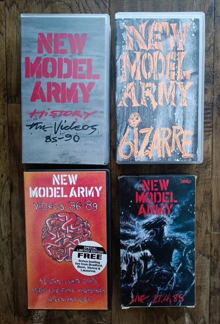NEW MODEL ARMY - Four VHS Tapes - See Description £2.99 - PicClick UK