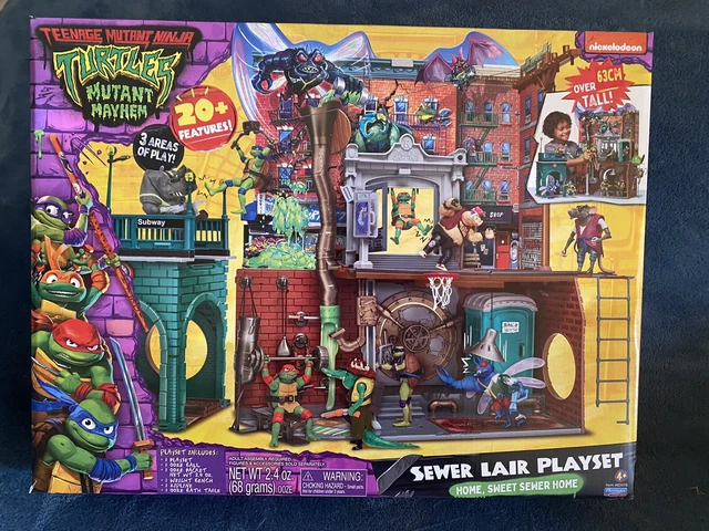 TEENAGE MUTANT NINJA Turtles Mutant Mayhem Sewer Lair Playset TMNT $140 ...