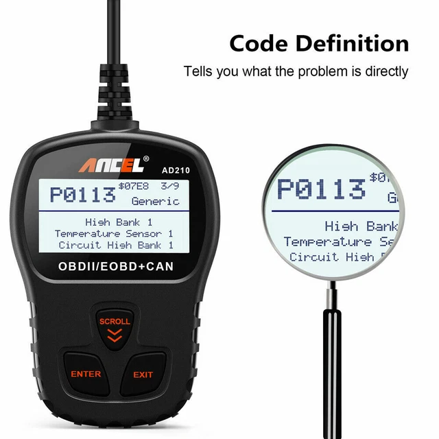 ISUZU D-MAX OBD2 Fault Code Erase Reader Car Diagnostic Scanner Tool Ancel AD210 £34.99 ...