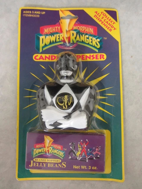 MIGHTY MORPHIN POWER Rangers Black Power Ranger Candy Dispenser Saban ...