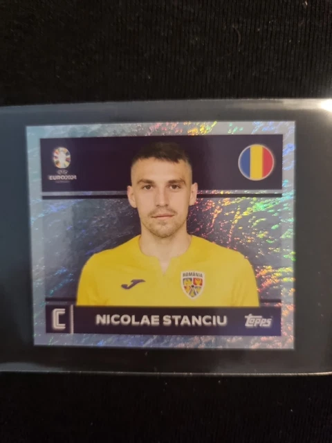 STICKER TOPPS EURO Germany 2024 Nicolae Stanciu #Rom 2 Captain Foil ...