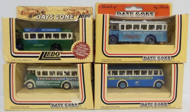 BUSES : Set Of 4 1932 Aec Regal Coach Models Made By Lledo (Dt) 123 £25 ...