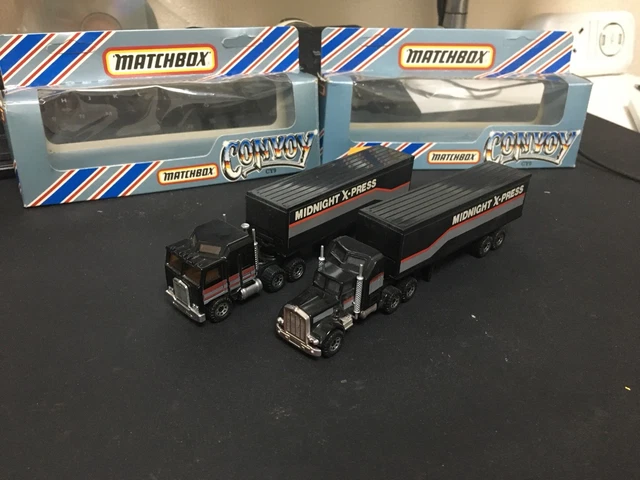 2 MATCHBOX CONVOY CY-9 Kenworth Box Truck Midnight X-Press £40.00 ...
