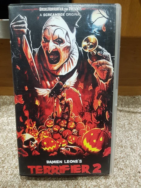 TERRIFIER 2- VHS video prop. Display £6.91 - PicClick UK