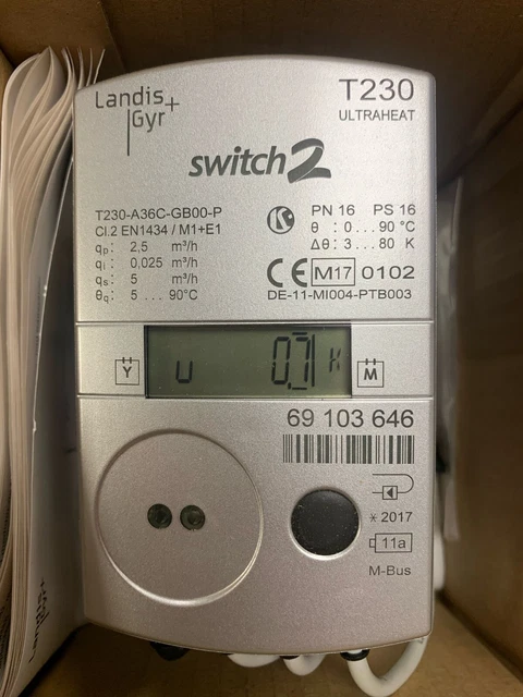 LANDIS & GYR Ultraheat T230 Heat Meter £70.00 - PicClick UK