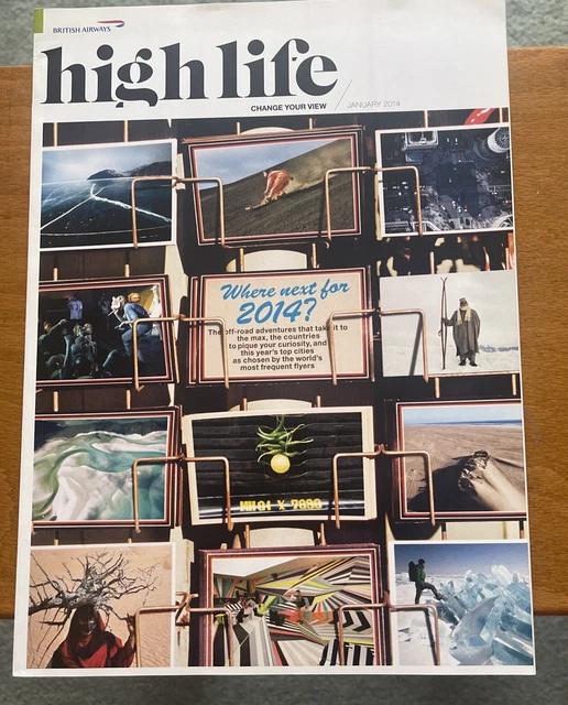 BRITISH AIRWAYS High life Inflight magazine January 2014 £4.99 ...