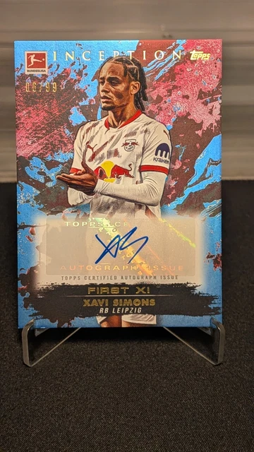 TOPPS INCEPTION BUNDESLIGA 2025 - Xavi Simons - Auto /99 - RB Leipzig £ ...