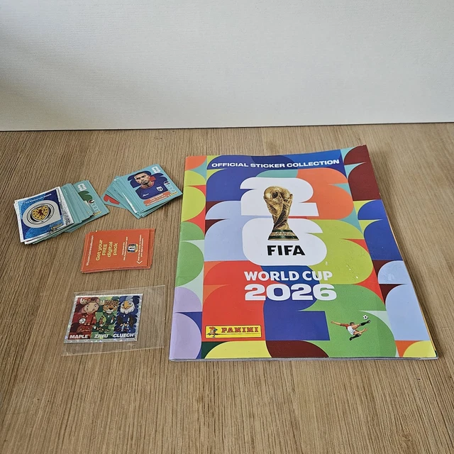PANINI FIFA WORLD CUP 26 official Stickers Bundle 80+ Stickers 18 ...