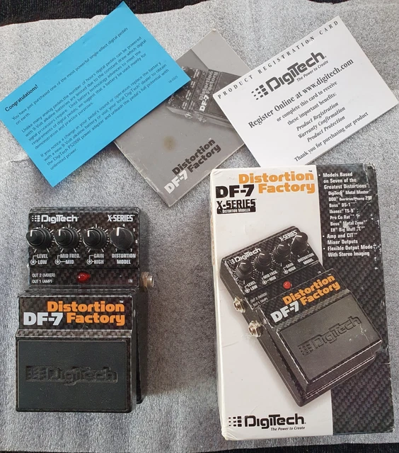 DIGITECH DF-7 DISTORTION Factory X Series Made in USA box, case candy ...