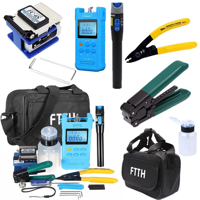 FIBER OPTIC FTTH Tool Fiber Fibra Optica Power Meter&Visual Fault ...