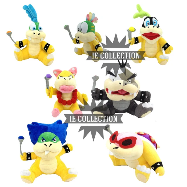 SUPER MARIO BROS.7 Koopalings Soft Toy Koopa Puppets Larry Koopalings ...