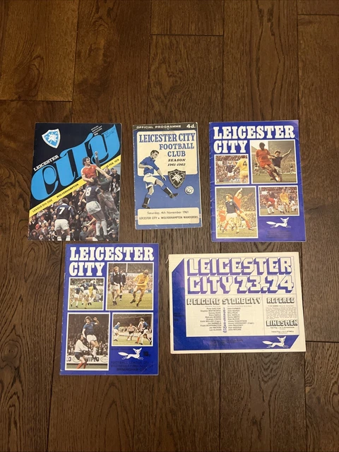 5 LEICESTER CITY Programmes And Matchday Magazines. From The 60s And ...
