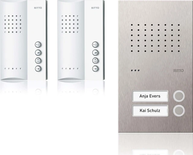 RITTO ACERO PUR Audioset Freisp. RGE1818425 Türsprech-Set Acero EUR 583 ...