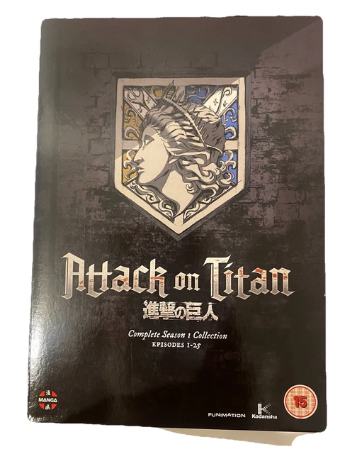 ATTACK ON TITAN DVD Box Set Complete Season 1 All 25 Episodes on 4 ...