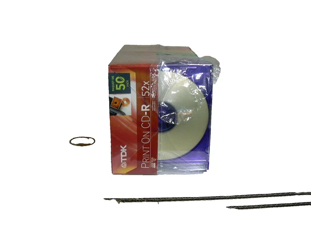 TDK CD-R 50-PACK 700MB 80min 52x Inkjet Printable – Sealed Color Discs ...