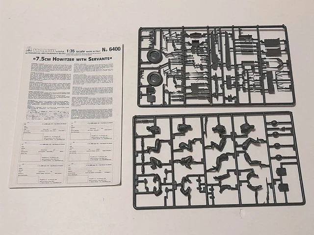 ITALERI 7.5CM HOWITZER With Servants 1/35 Scale Model Kit £5.45 ...