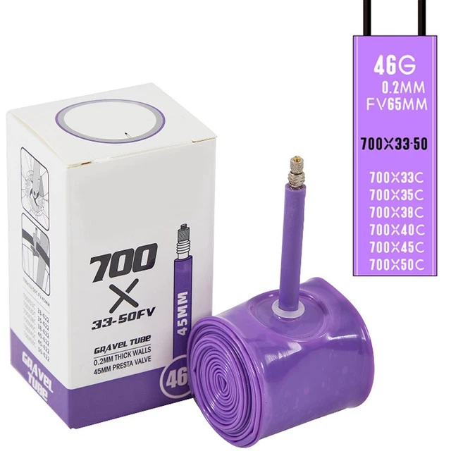 46G FOR TPU Inner Tube for For gravel Bikes 700C Compatibility 35C 38C ...