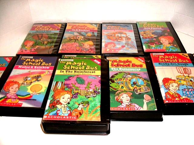 LOT DE 11 VHS bus scolaire Scholastic The Magic School Bus école à ...