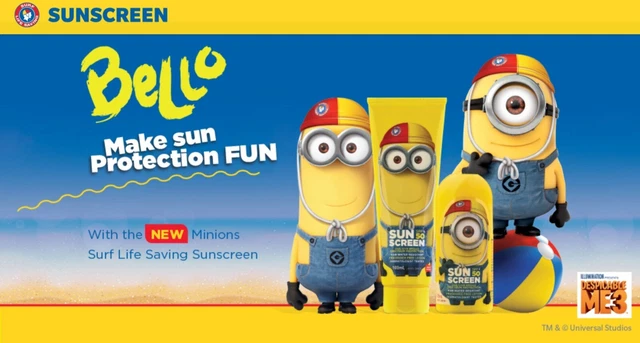 SURF LIFE SAVING Despicable Me Minions SPF50+ Roll On Sunscreen 75mL ...