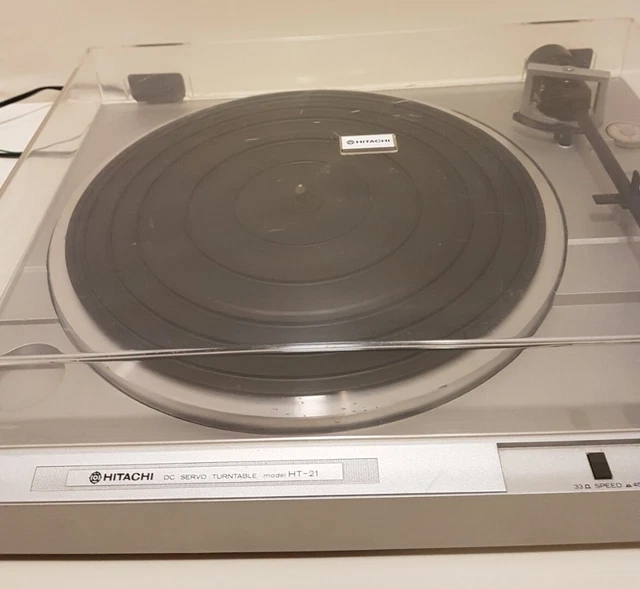 VINTAGE HITACHI HT-21 belt drive semi auto turntable.. for repair ...