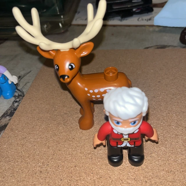 LEGO DUPLO SANTA & Santas Reindeer Deer Christmas Figures official low ...