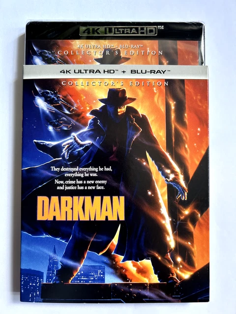 DARKMAN 4K ULTRA HD Blu-Ray Scream Factory Brand New Sealed Slipcover £ ...