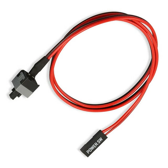 20& INCH PC Case Motherboard ATX Power Switch Reset Button ON/OFF Cable ...
