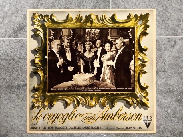 FOTOBUSTA L'ORGOGLIO DEGLI AMBERSON Orson Welles Poster Magnificent ...